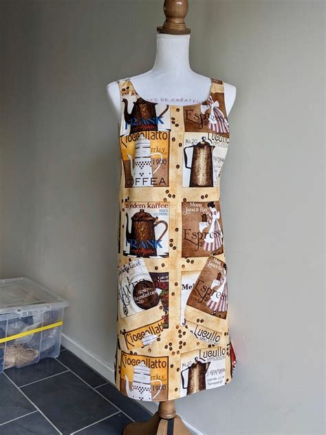 Japanese Style Womens Apron Wrap Around Pinafore Fully Etsy