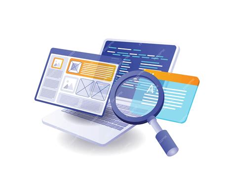 Premium Vector Developer Programmer Web Layout Analysis