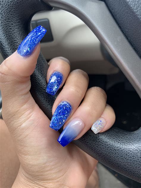 Blue Ombre Gel Nails At Mariam Pedro Blog