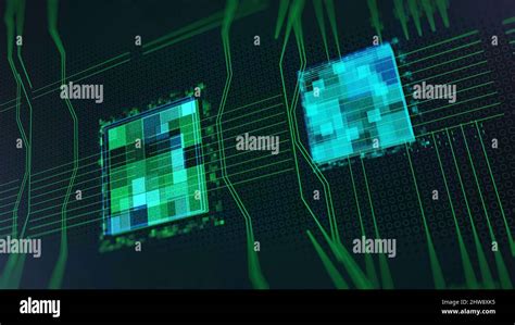 Processors CPU Concept Motherboard Digital Chip Abstract Animation Of Computer Central