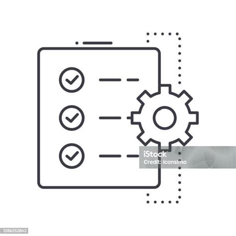워크플로 아이콘 선형 격리 된 그림 얇은 줄 벡터 웹 디자인 기호 흰색 배경에 편집 가능한 스트로크와 개요 개념 기호 모션에 대한 스톡 벡터 아트 및 기타 이미지 Istock