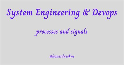 Demystifying Processes And Signals In Unix
