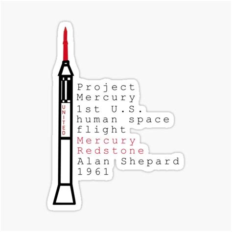 Mercury Redstone Sticker For Sale By Live2cre8 Redbubble