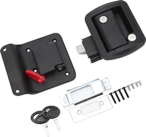 Door Wear Rv Entry Door Lock High Strength Black Anti