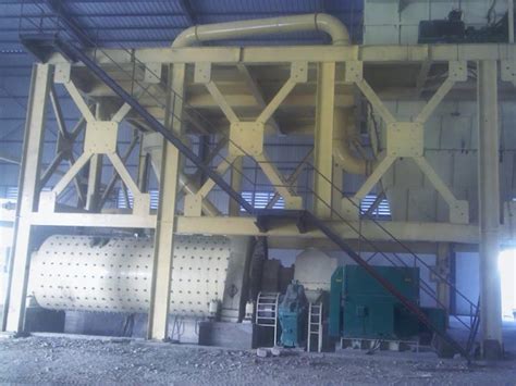 Grind Calcium Carbonate Ball Mill And Air Classifier Production Line In A Mineral Factory In