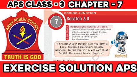Class 3 Computer Ch 7 Exercise Solution Aps Codebot Youtube