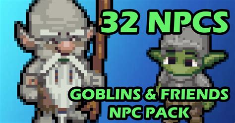 Goblins And Friends Npc Sprite Pack 2d Characters Unity Asset Store