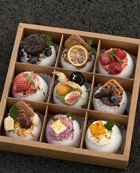 Assorted Mini Desserts In An Open Box
