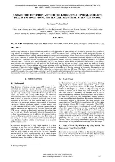 Pdf A Novel Ship Detection Method For Large Scale Optical Satellite Images Based On Visual Lbp
