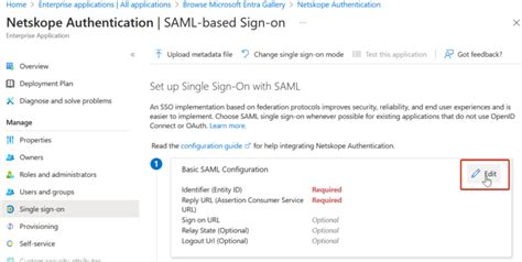 SAML Authentication With Entra ID Netskope Knowledge Portal