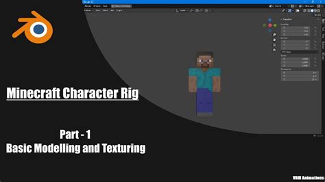 Basic Modelling And Texturing Part Minecraft Character Rig Tutorial YouTube