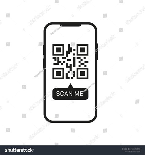 Phone Qr Code Scan Me Vector Stock Vector Royalty Free Shutterstock