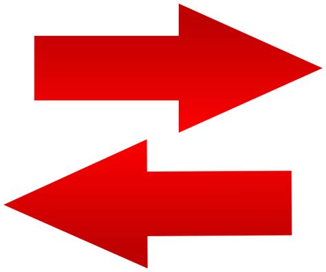 Left Right Red Arrow Icon Aligned Clip Art At Clker Vector Clip
