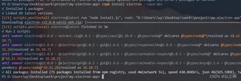 解决electron 安装报错，下载速度慢failed At The Electron2311 Postinstall Script Csdn博客