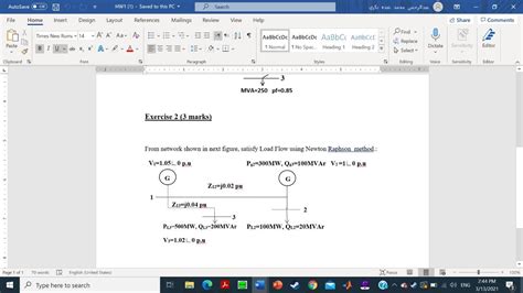 Solved From Network Shown In Next Figure Satisfy Load Flow Chegg Com