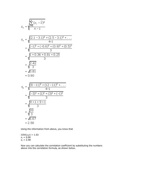 Covariance And Correlation Doc
