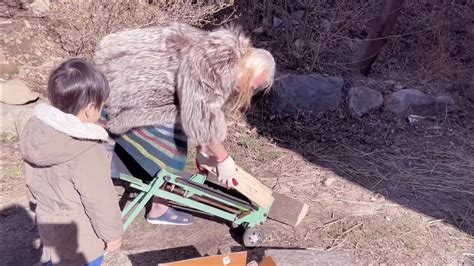 겨울에 장작 만드는 신박한 방법장작패기땔감도끼질 Youtube