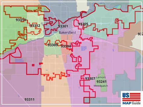 California Zip Code Map For Easy Access And Printing