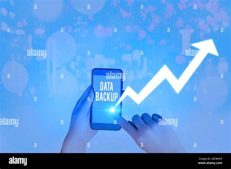 Handwriting Text Data Backup Conceptual Photo Copy Of Important Data That Is Stored On An