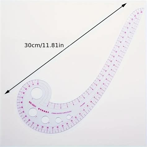 4pcs Set Plastic Diy Sewing Ruler French Curve Measuring Template