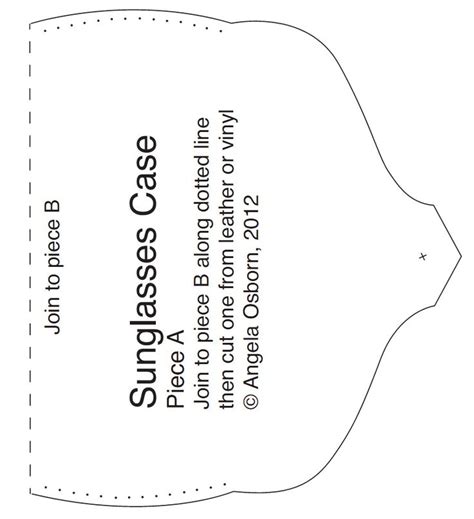 Sunglasses Case Tutorial And Pattern