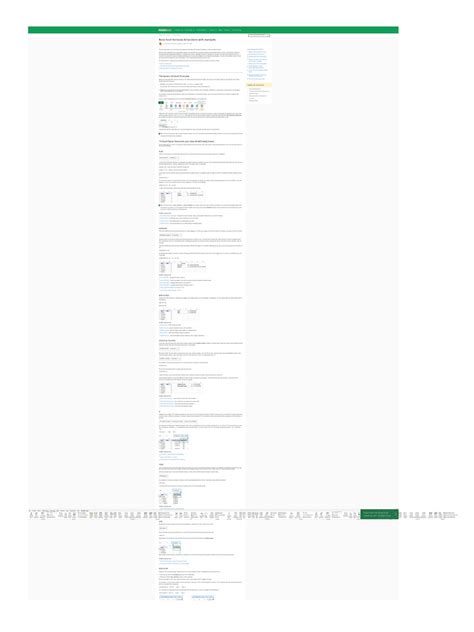 Basic Excel Formuals And Functions Pdf Microsoft Excel Parameter