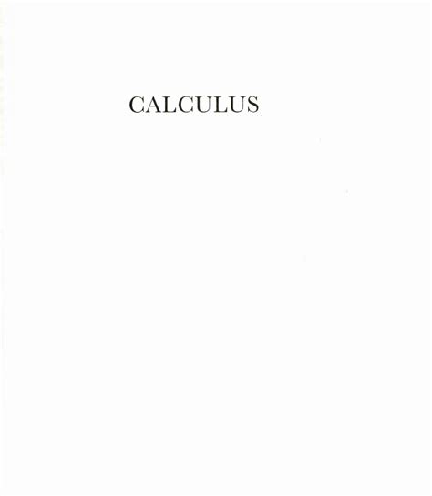 SOLUTION Calculus By Michael Spivak Free Studypool