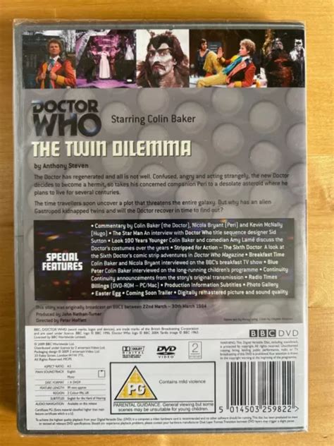 Doctor Who The Twin Dilemma Dvd New And Sealed Eur Picclick It