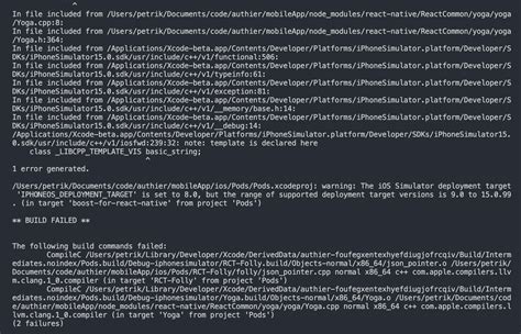 Pod Install Fails Due To Glog · Issue 25561 · Facebookreact Native