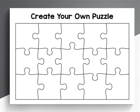 Create Your Own Puzzle Worksheets Custom Puzzle Design Printable