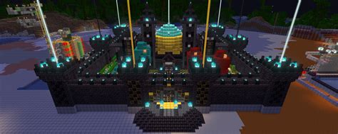 My Base At Night Using The Internal Shaders In Canvas Renderer Minecraft