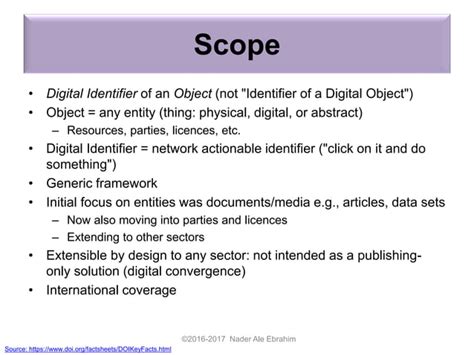 Digital Object Identifier DOI Introduction And Applications PDF