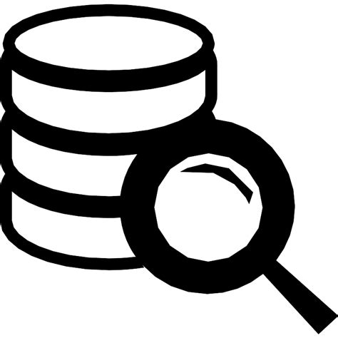 Searching In Database Vector SVG Icon SVG Repo