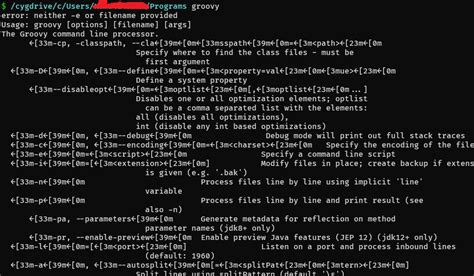 Escape Sequences Displayed On Running Groovy H · Issue 8425 · Microsoftterminal · Github