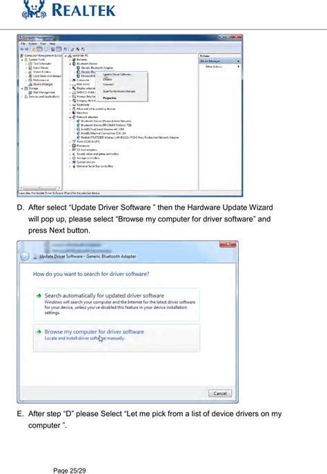 Realtek Semiconductor Rtl8821ce 802 11a B G N Ac Rtl8821ce Combo Module User Manual Product