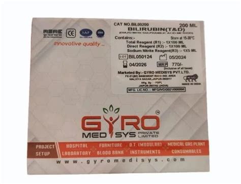 Gyro Bilirubin Tandd Kit Urine At ₹ 240 Pack In Dewas Id 2854631444048