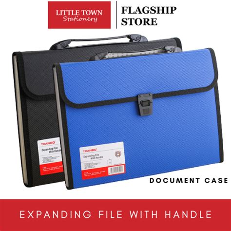 Tranbo Expanding File Folder Document Storage With Handle Size A4 Lazada Ph
