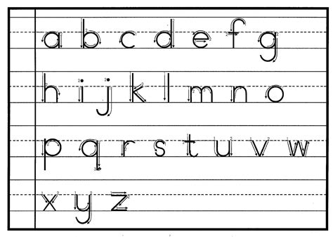 Practice Writing Lowercase Letters