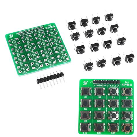 4x4 Matrix Keyboard Tact Touch Switch Mcu Learning Board Development