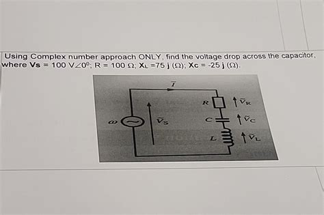 solved using complex number approach only find the voltage