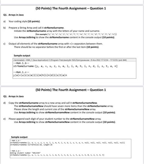 Solved 50 Points The Fourth Assignment Question 1 Q1
