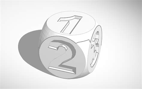 3d design lesson die on the workplane result tinkercad
