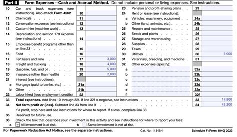 How To Fill Out Schedule F With Example