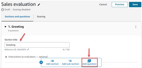 Create An Evaluation Form In Amazon Connect Amazon Connect