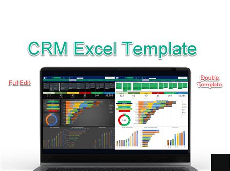 CRM Excel Template Customer Relationship Management Database Track Customers CRM Management