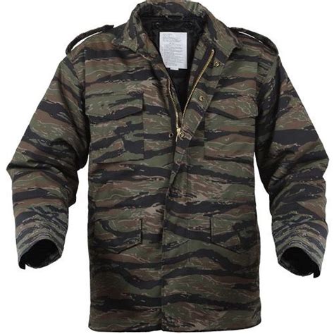 Military Style M65 Tiger Stripe Field Jacket Charleys Surplus