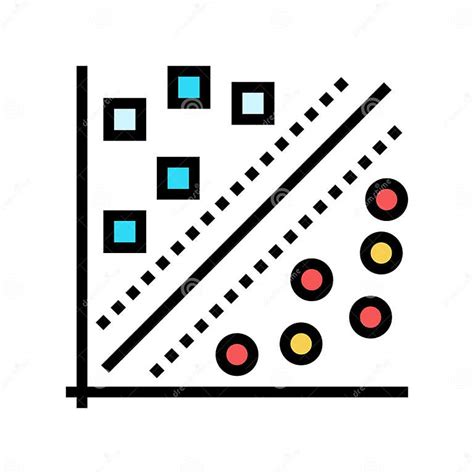 Support Machine Svm Algorithm Color Icon Vector Illustration Stock Vector Illustration Of
