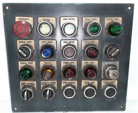 Push Button And Light Panel Assembly Irontime Sales Inc