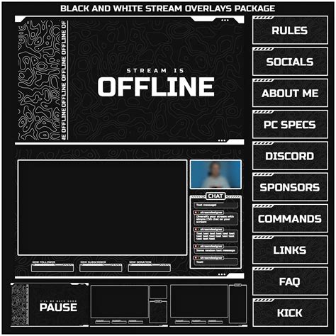 Free Dark Stream Overlays Black And White 3 Images Behance