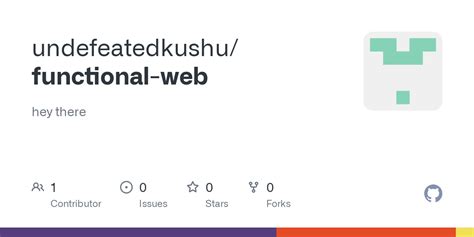 Github Undefeatedkushufunctional Web Hey There